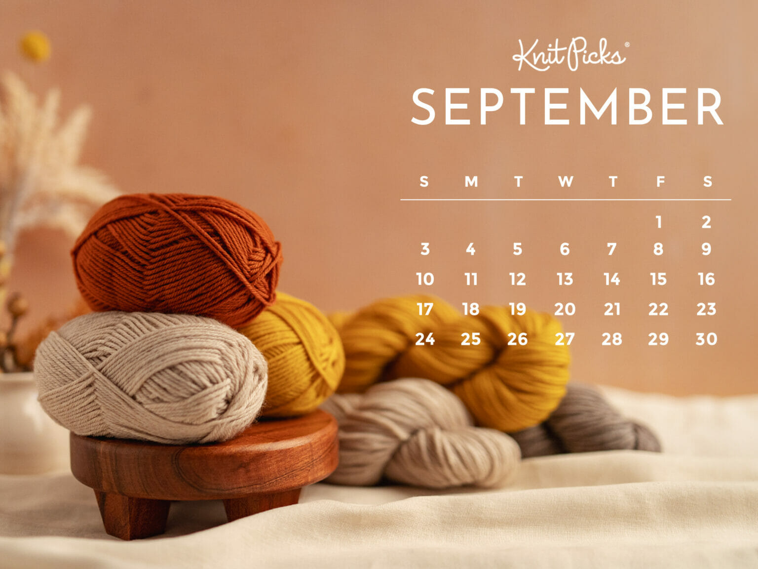 Free Downloadable September 2023 Calendar - The Knit Picks Staff ...